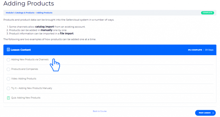 How to Use This Course – Sellercloud LMS