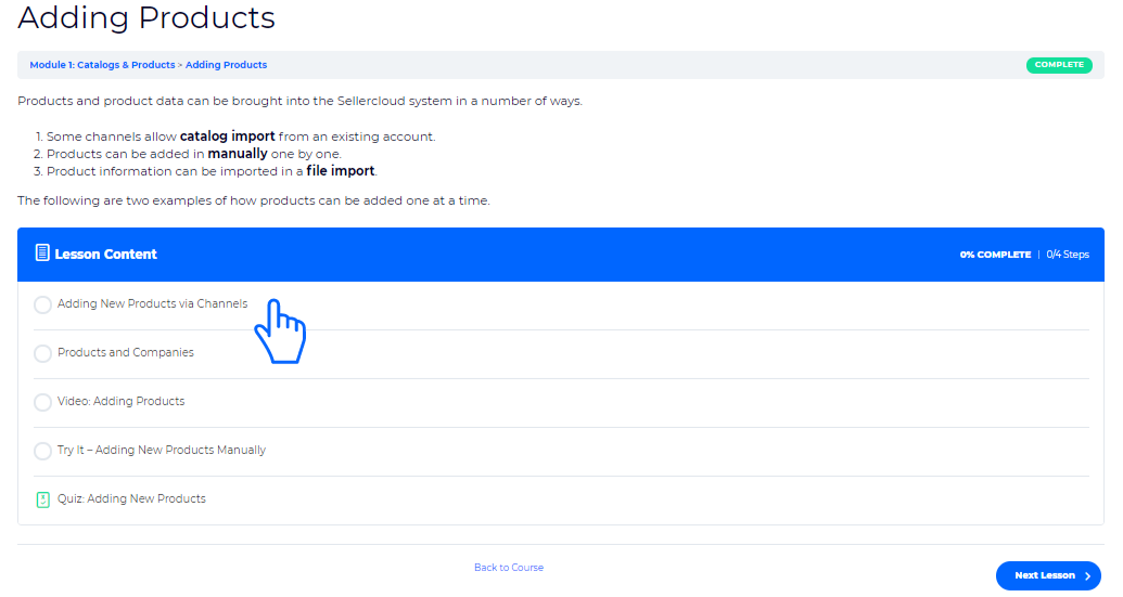 How to Use This Course – Sellercloud LMS